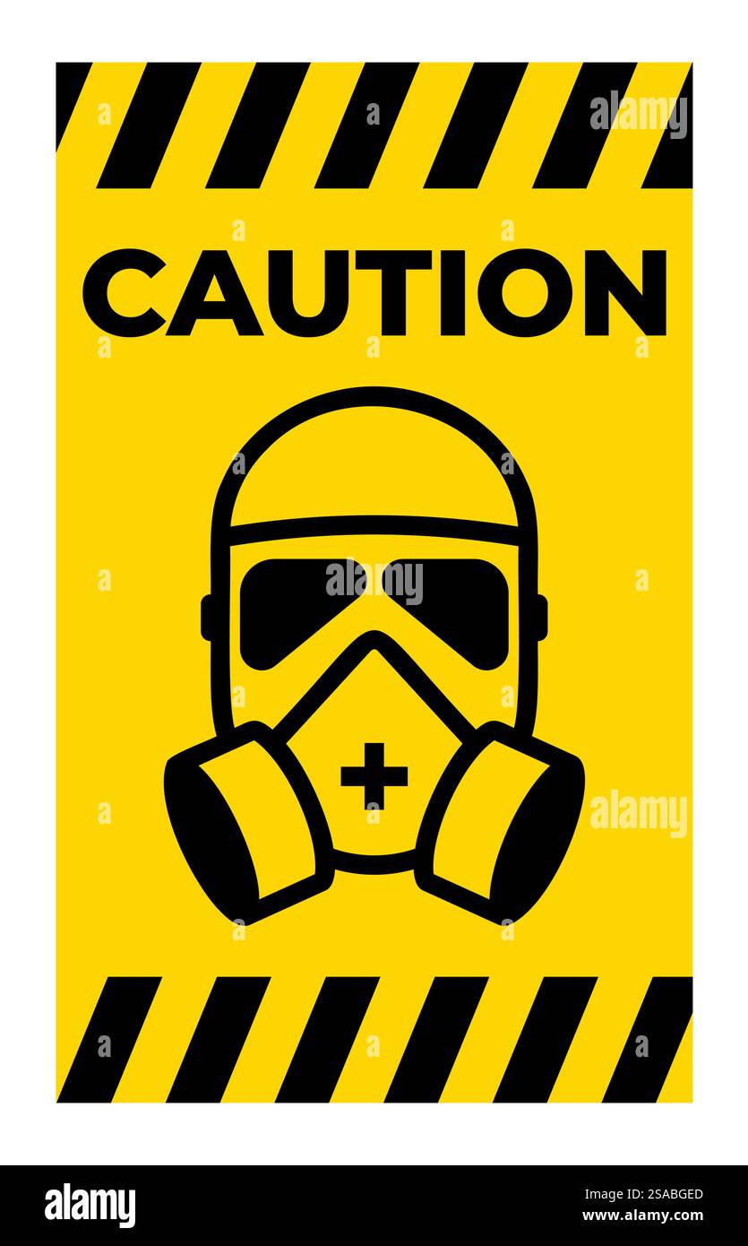 Biohazard sign on yellow Stock Vector Images - Alamy