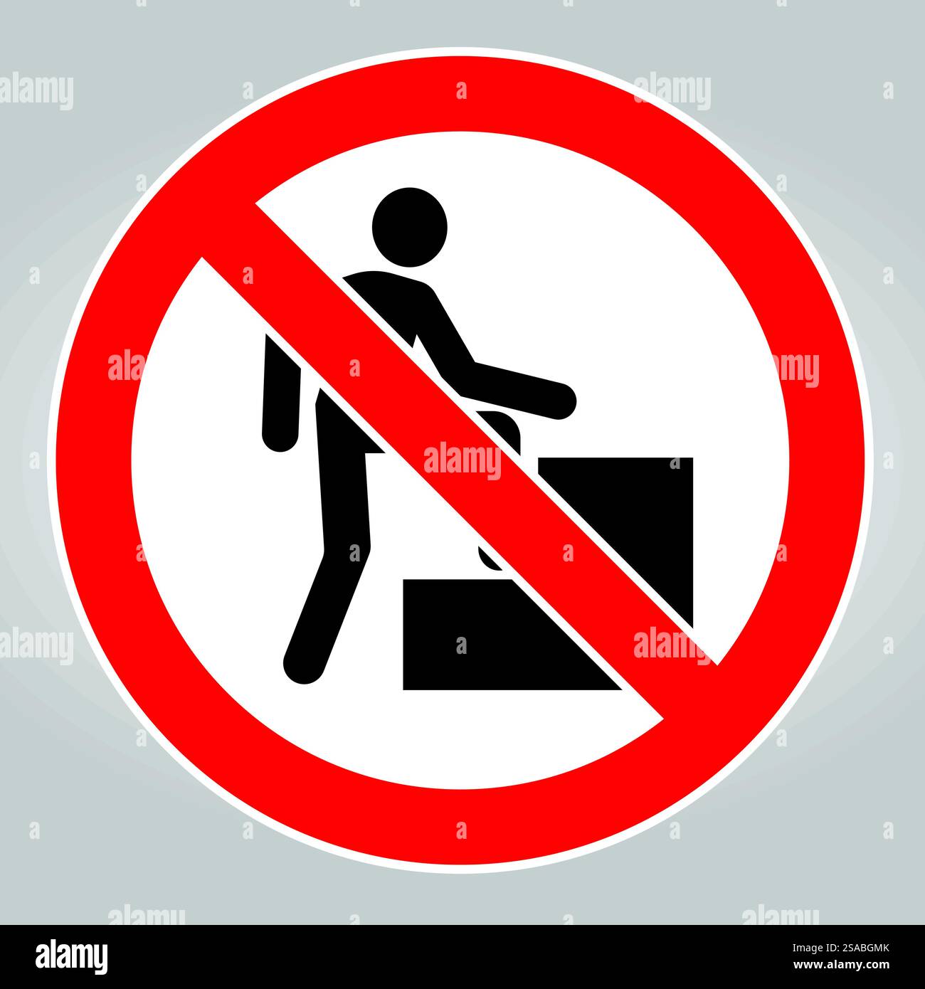 A clear no entry sign indicating restricted access. This symbol ...