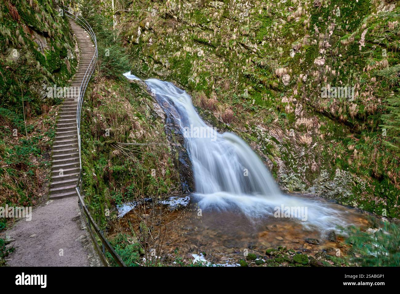 Majestic Allerheiligen Waterfalls: Powerful Cascades Over Mossy Rocks ...