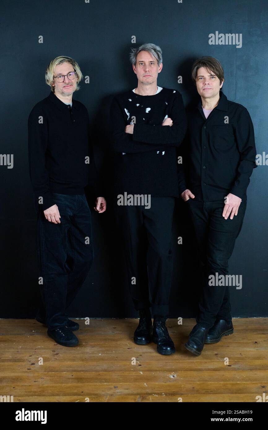 Berlin, Germany. 29th Jan, 2025. The Tocotronic trio, consisting of ...