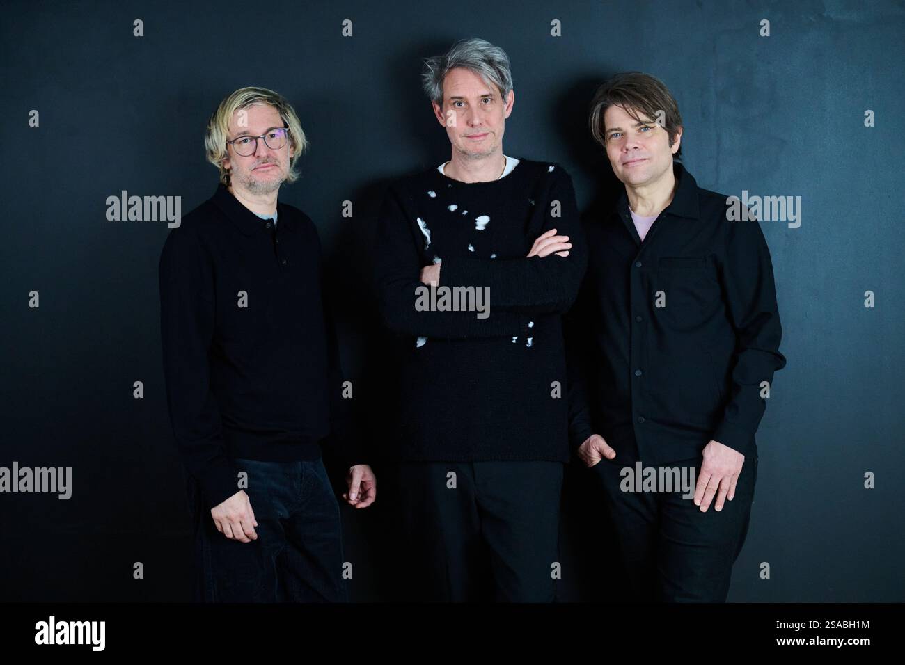 PRODUCTION - 29 January 2025, Berlin: The Tocotronic trio, consisting ...