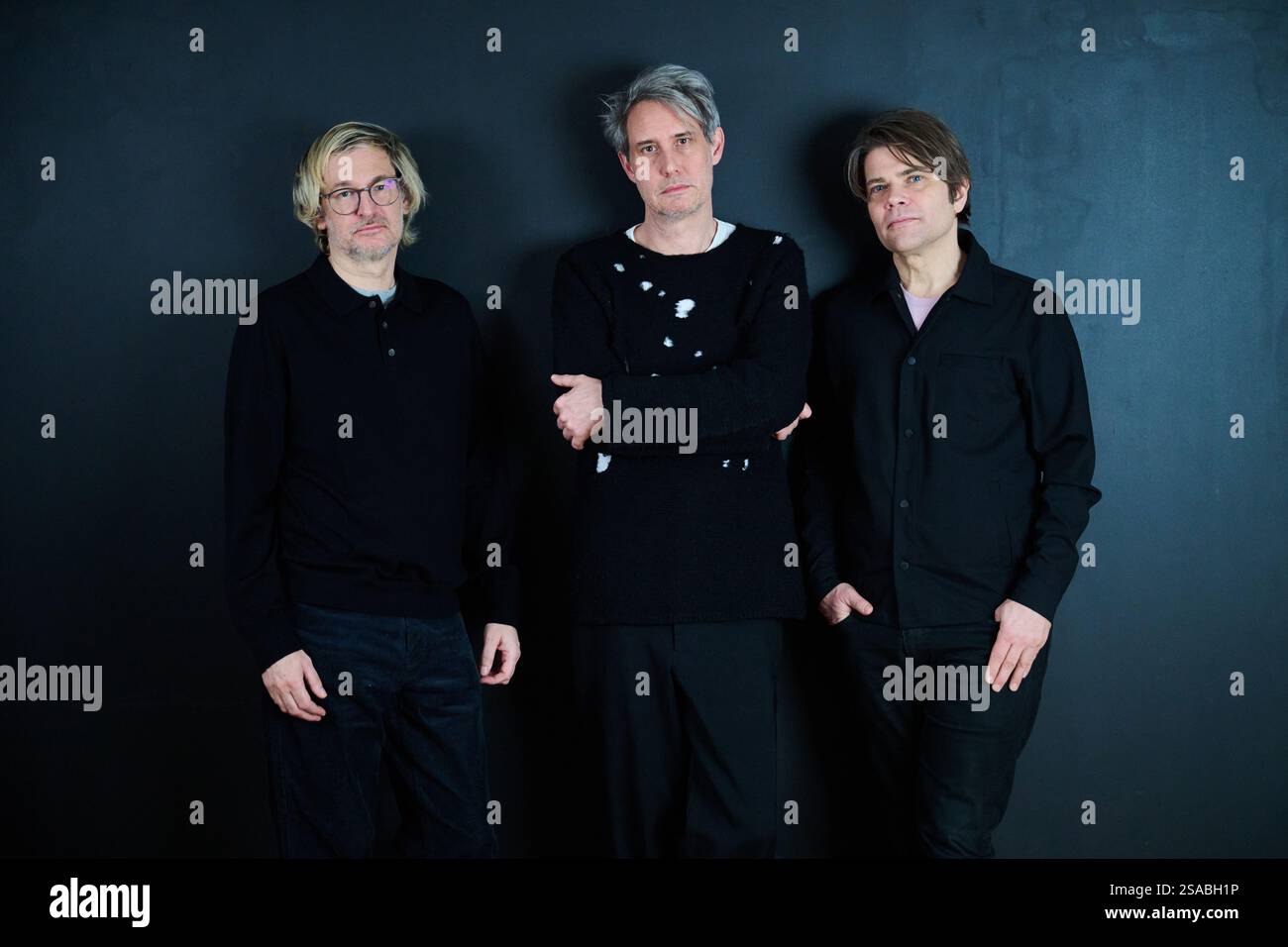 PRODUCTION - 29 January 2025, Berlin: The Tocotronic trio, consisting ...
