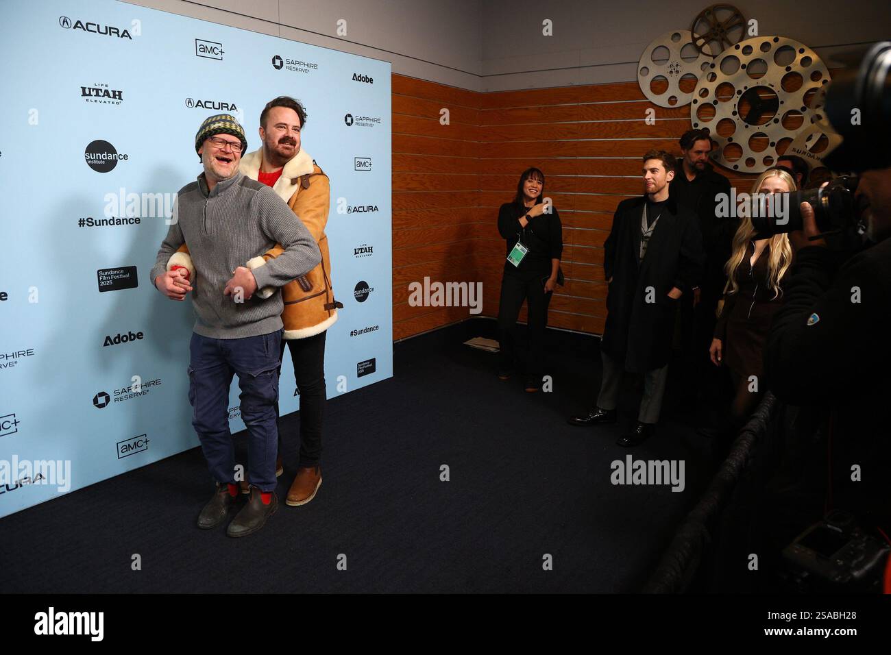 Ut. 28th Jan, 2025. Adam Montgomery, Addison Heimann at arrivals for ...