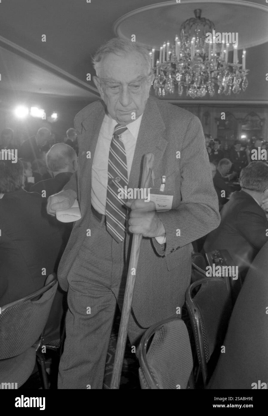 Edward Teller, with a notable stick in his hand, of the Hoover ...
