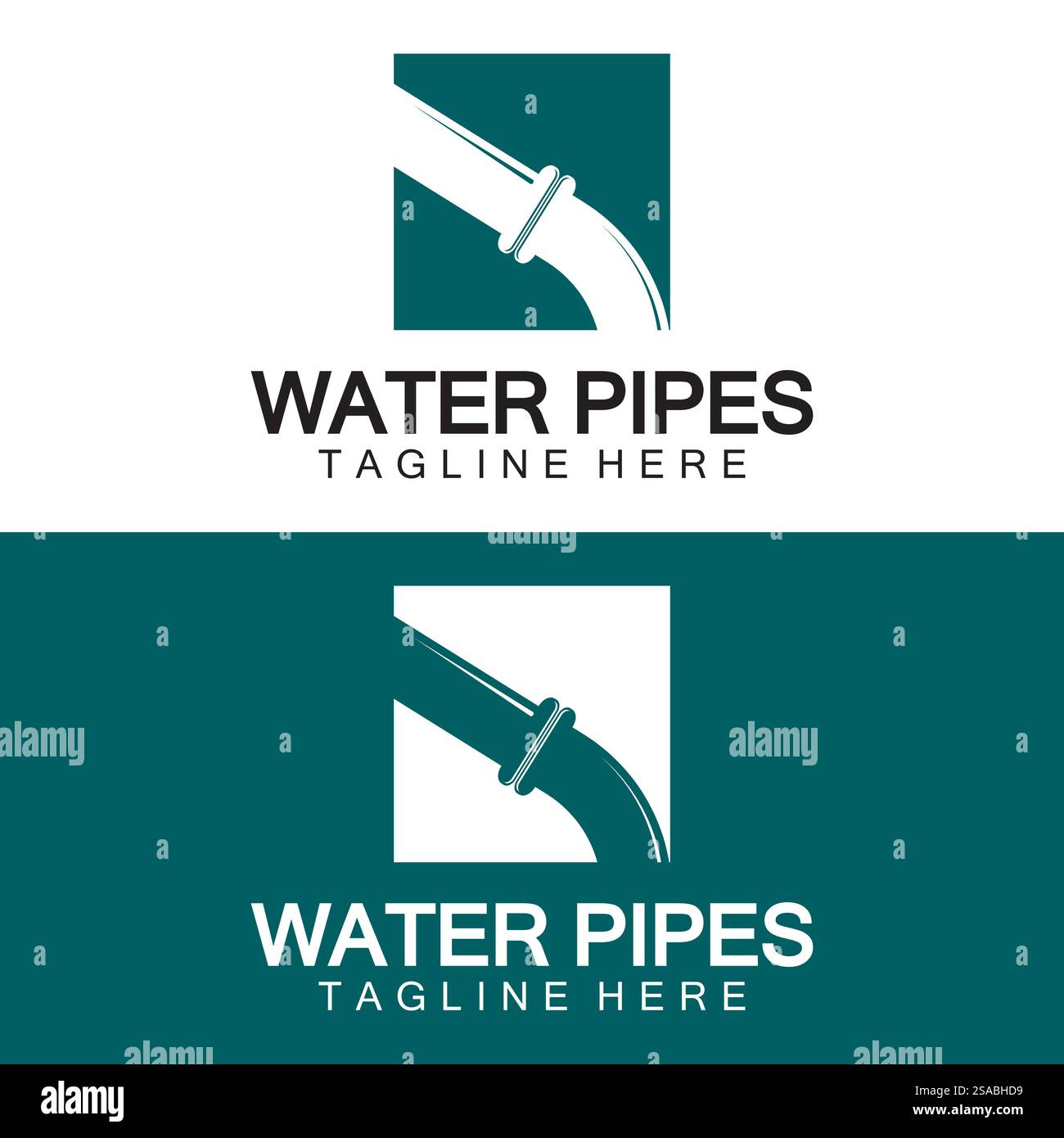Water Pipes logo icon design template - Vector Stock Vector Image & Art ...