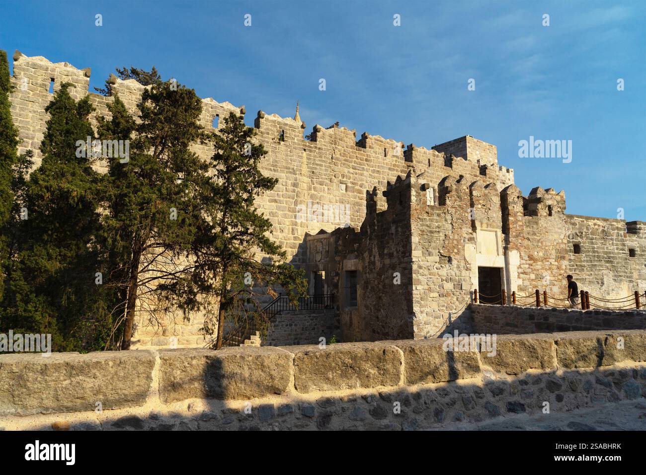 Bodrum Castle or Bodrum fortress. Historical fortification located in ...