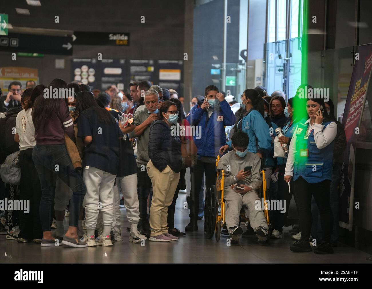 Bogota, Colombia. 28th Jan, 2025. Deported migrants from the United ...