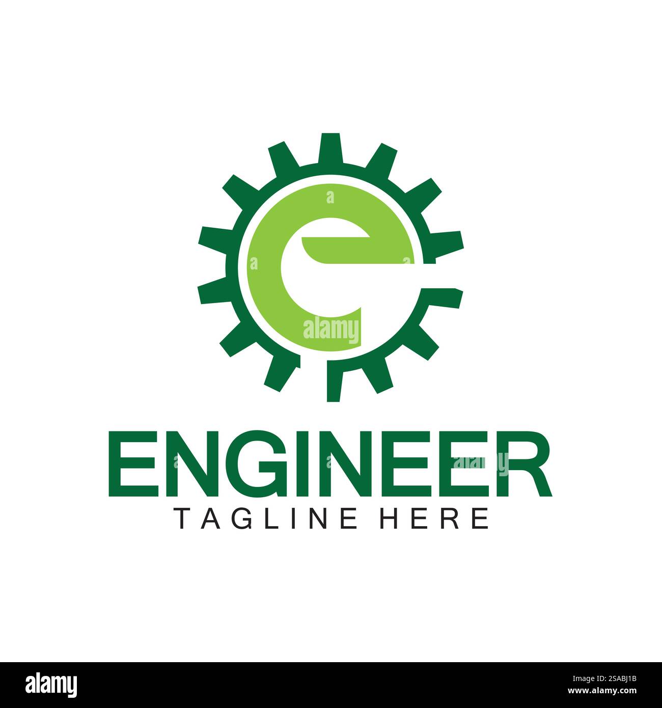 Engineer Logo Design, Letter E Gear Logo, Engineer logo with letter E ...