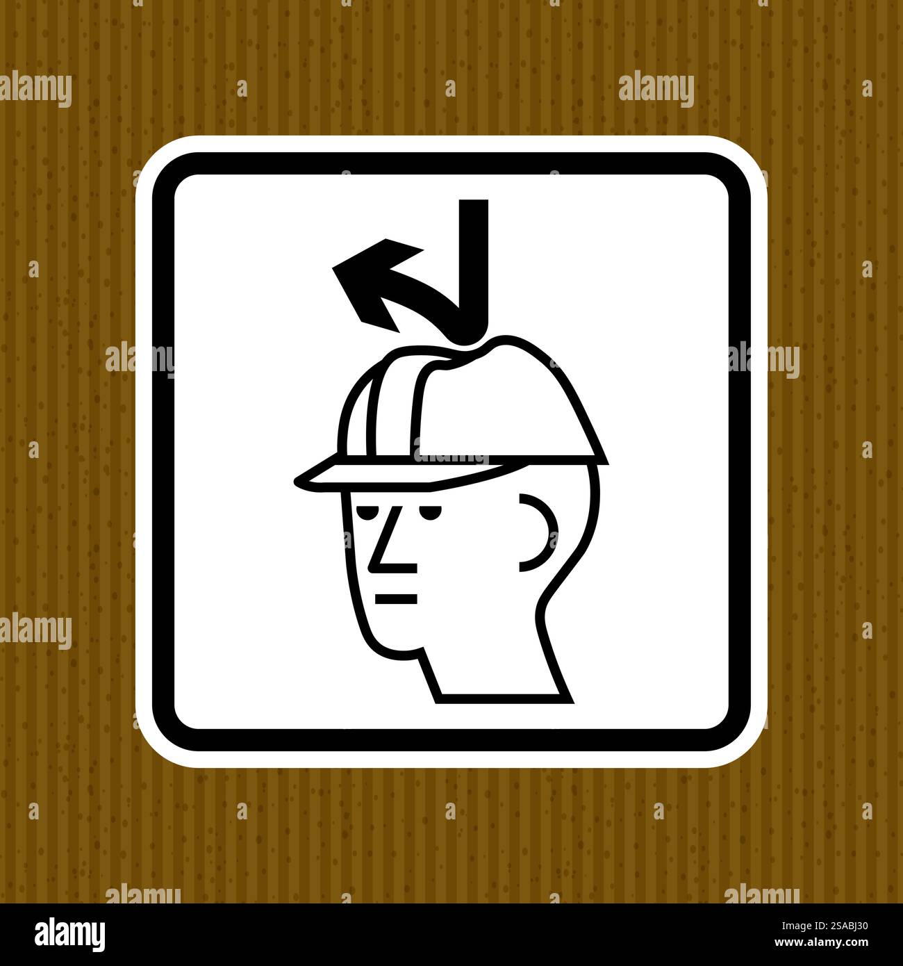 This graphic depicts a safety helmet symbol, emphasizing the importance ...
