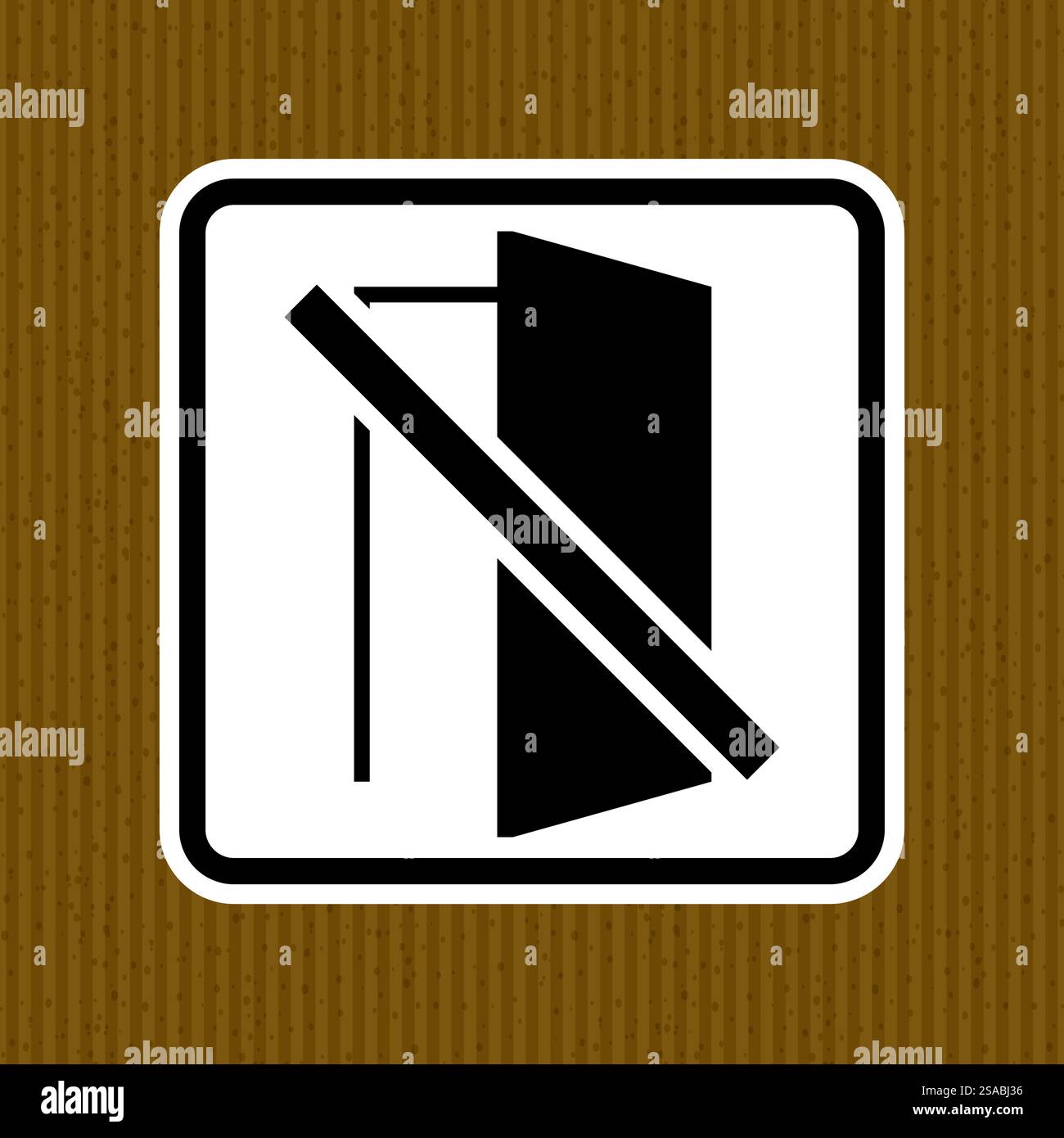 A clear no entry sign depicting a prohibition symbol hi-res stock ...
