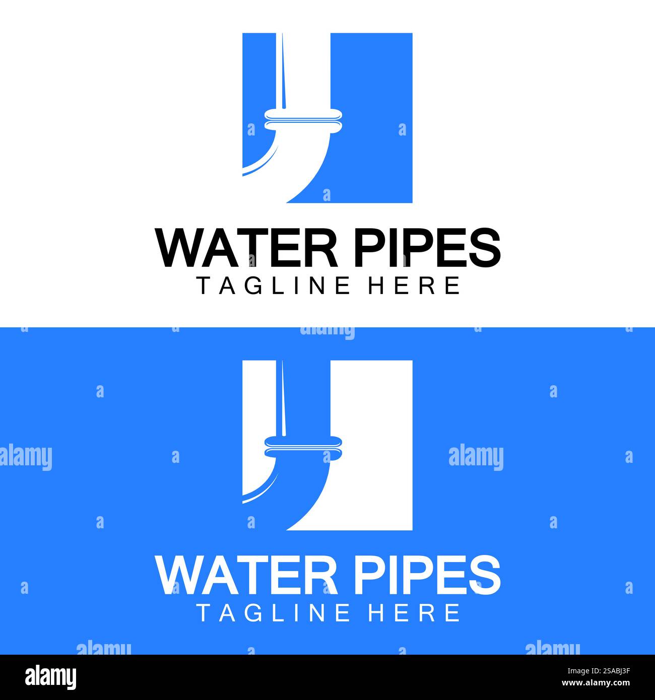 Water Pipes logo icon design template - Vector Stock Vector Image & Art ...