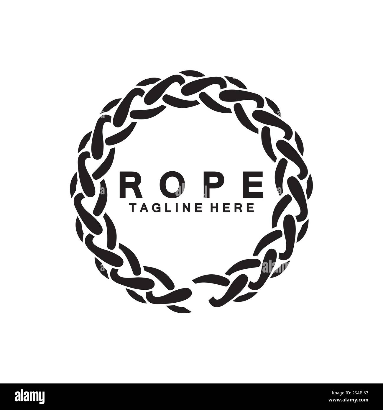 Round circle rope icon symbol Vector isolated on white background Stock ...