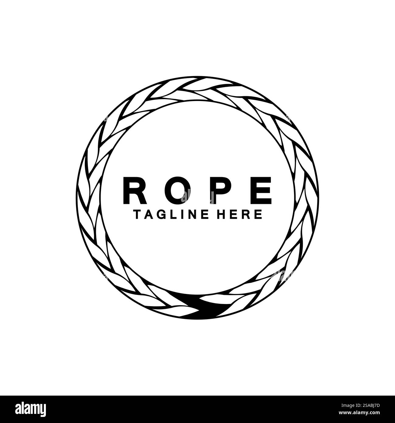 Round circle rope icon symbol Vector isolated on white background Stock ...