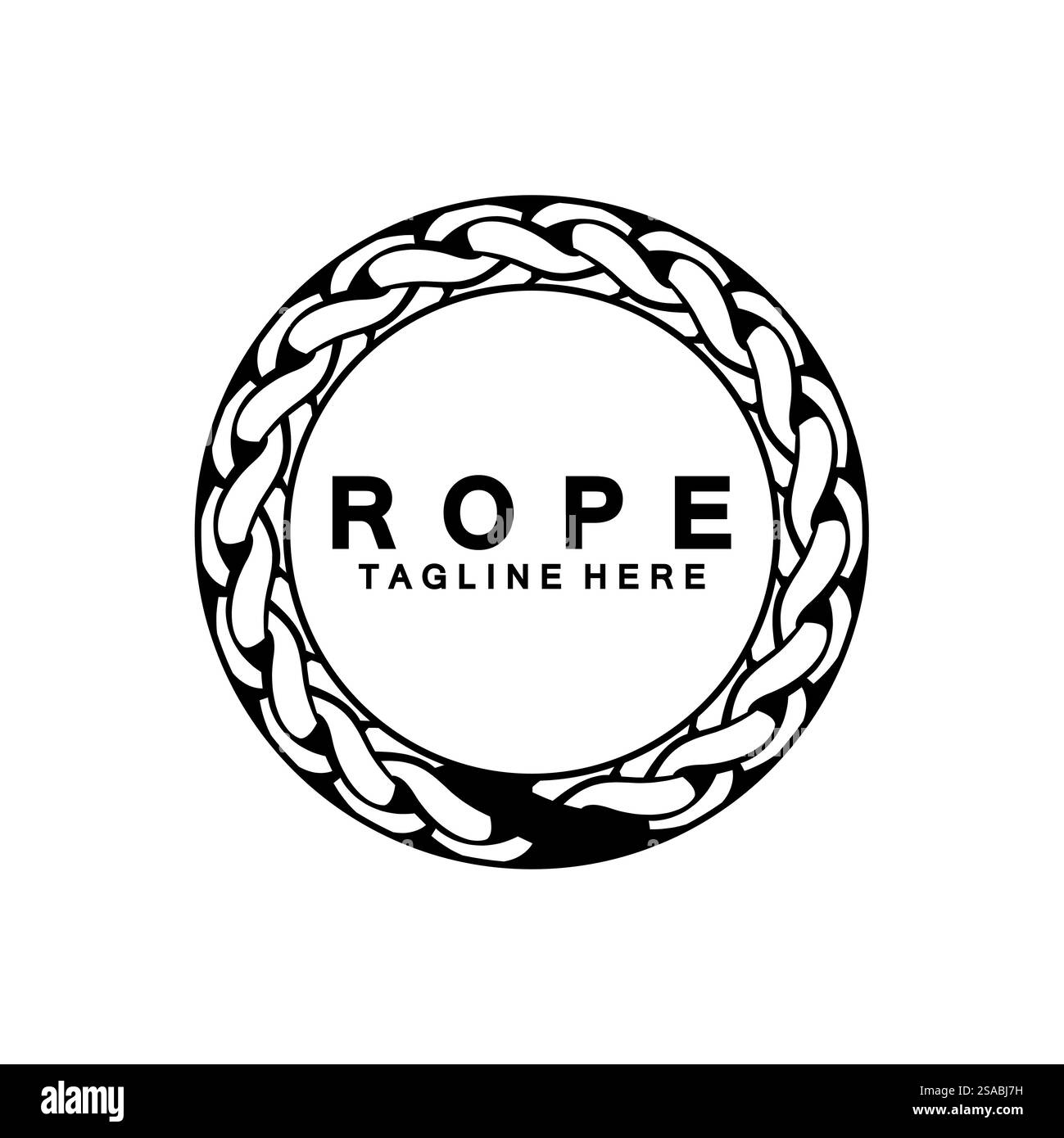Round circle rope icon symbol Vector isolated on white background Stock ...