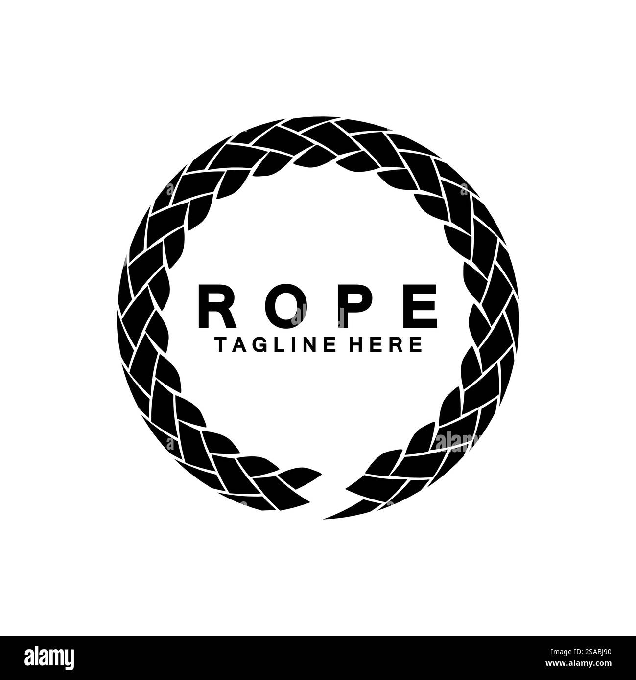 Round circle rope icon symbol Vector isolated on white background Stock ...
