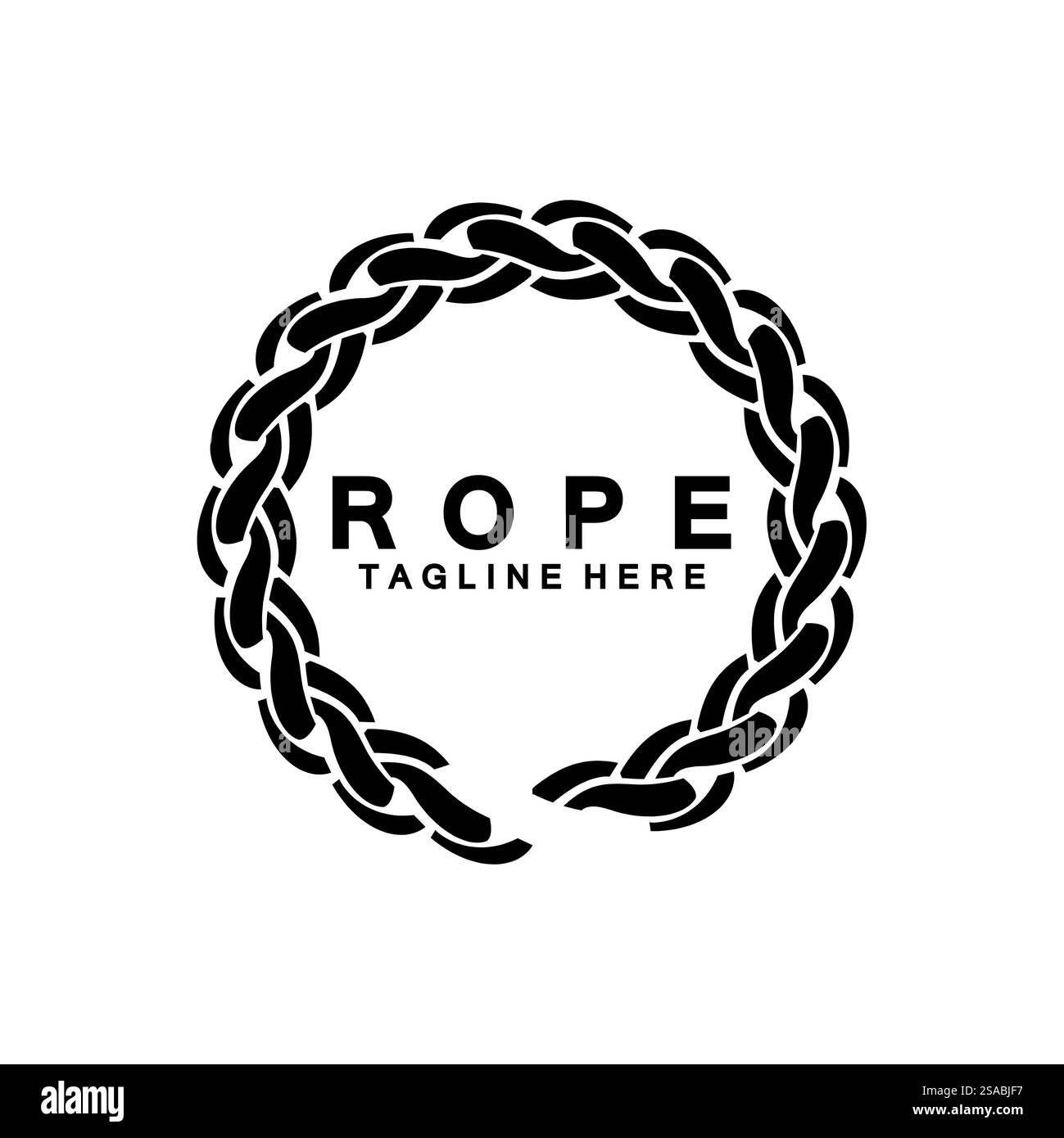 Round circle rope icon symbol Vector isolated on white background Stock ...