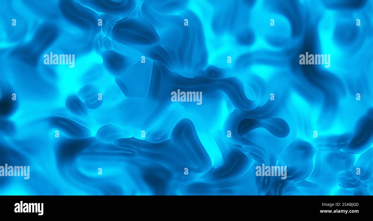 Abstract plastic glow animation on turquoise background used for ...