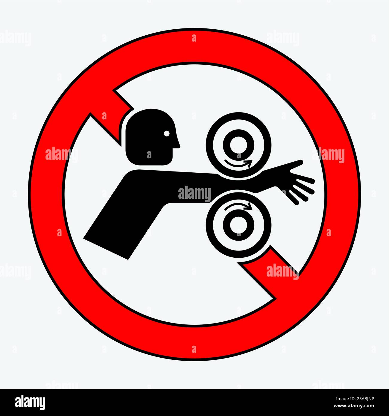 This image illustrates a no lifting sign emphasizing safety in ...