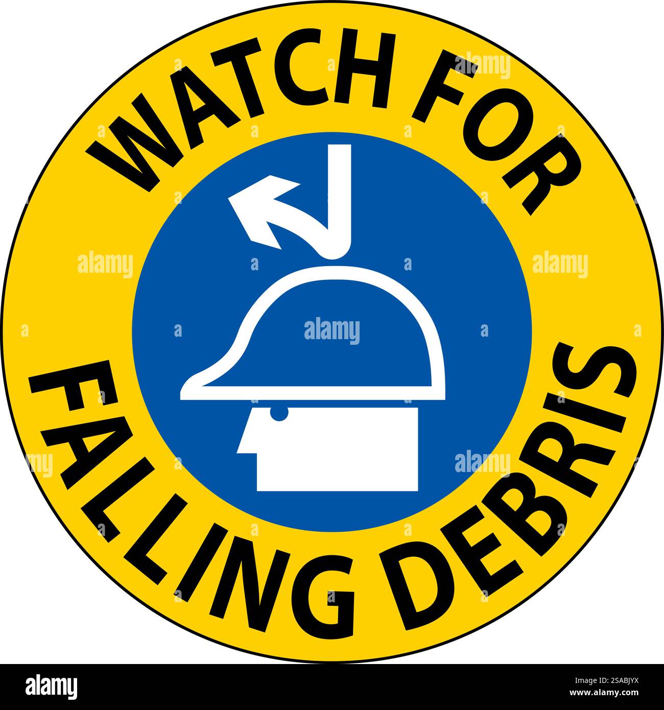 Danger Sign, Watch For Falling Debris Stock Vector Image & Art - Alamy