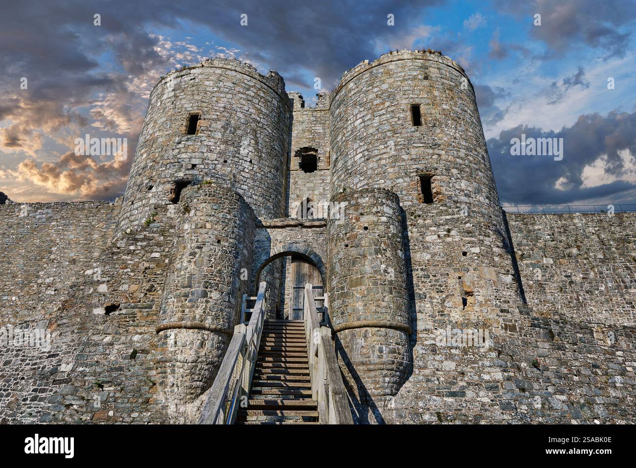 Photo of Harlech Castle, Wales. Harlech Castle is a medieval castle ...