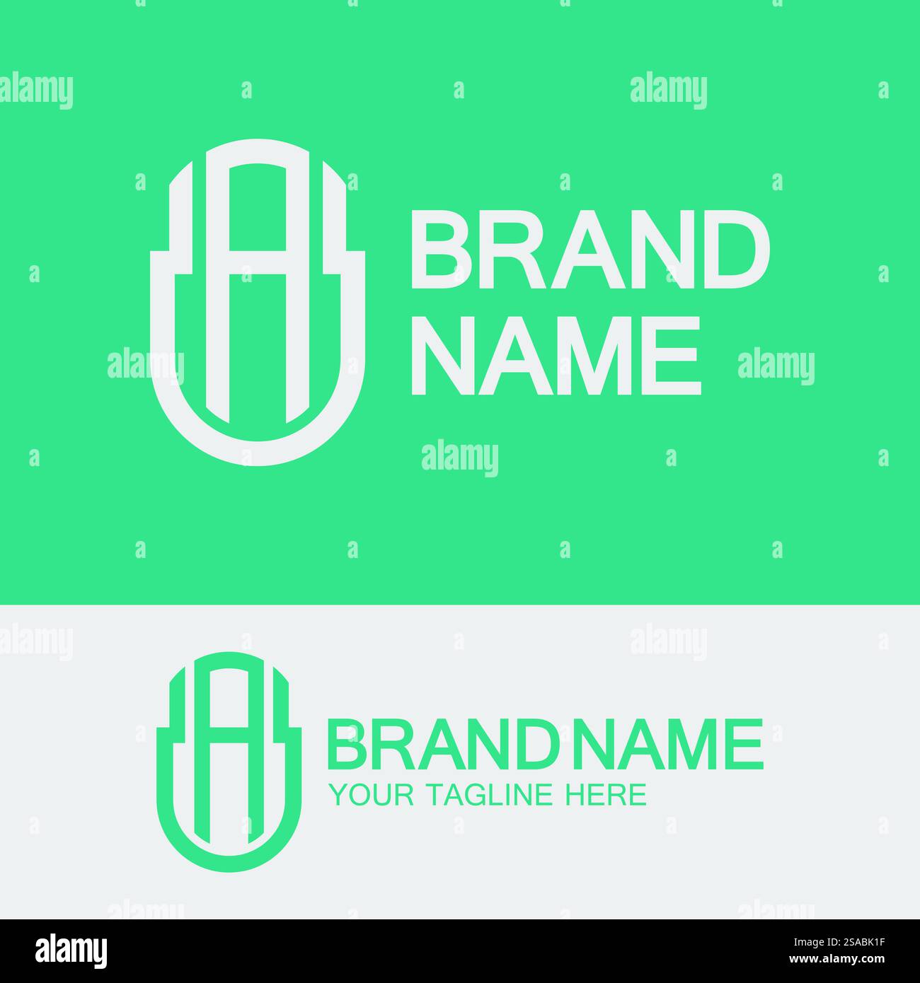 Creative Letter AU or UA logo template Stock Vector Image & Art - Alamy