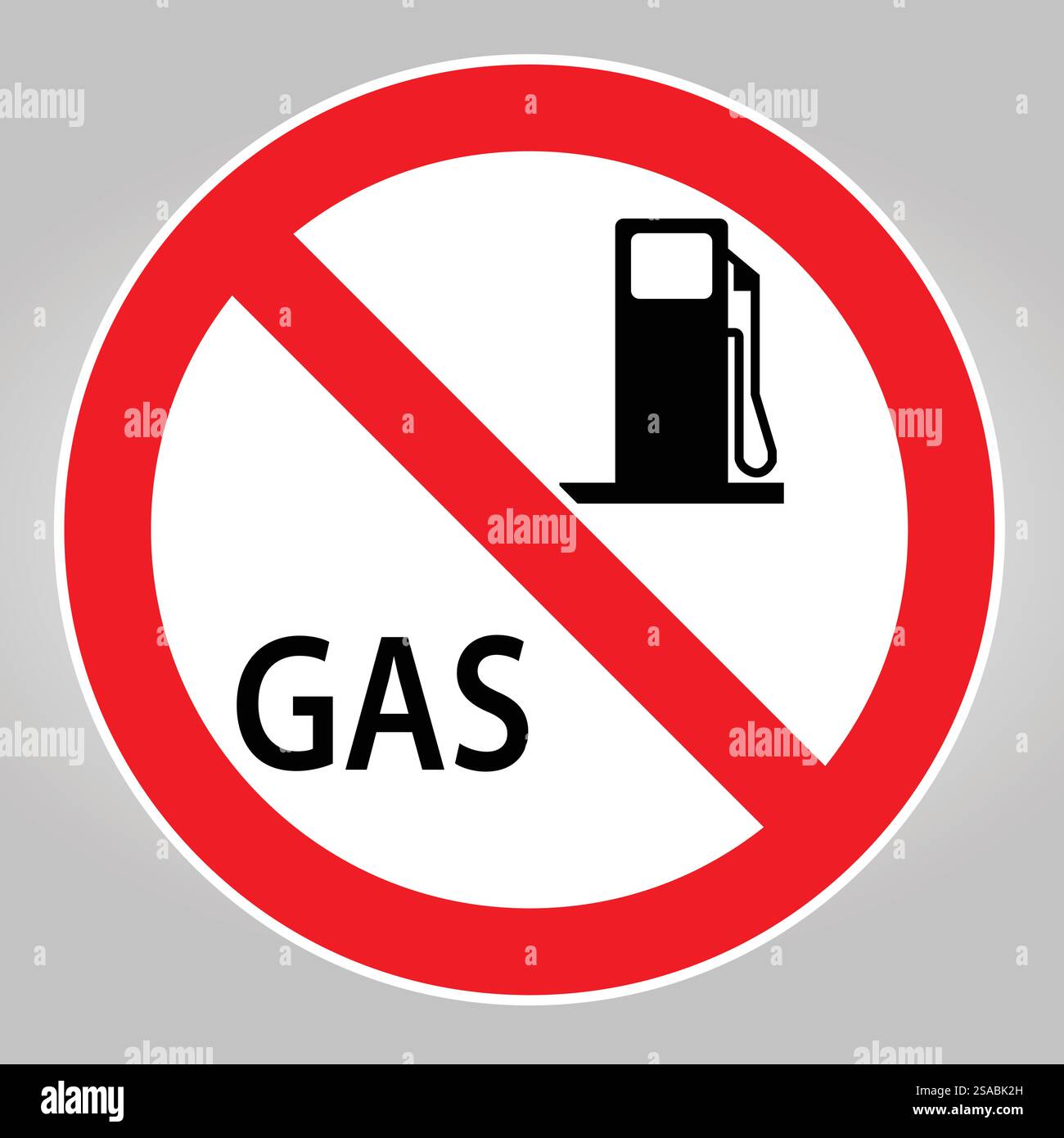 Fuel stop sign Stock Vector Images - Alamy