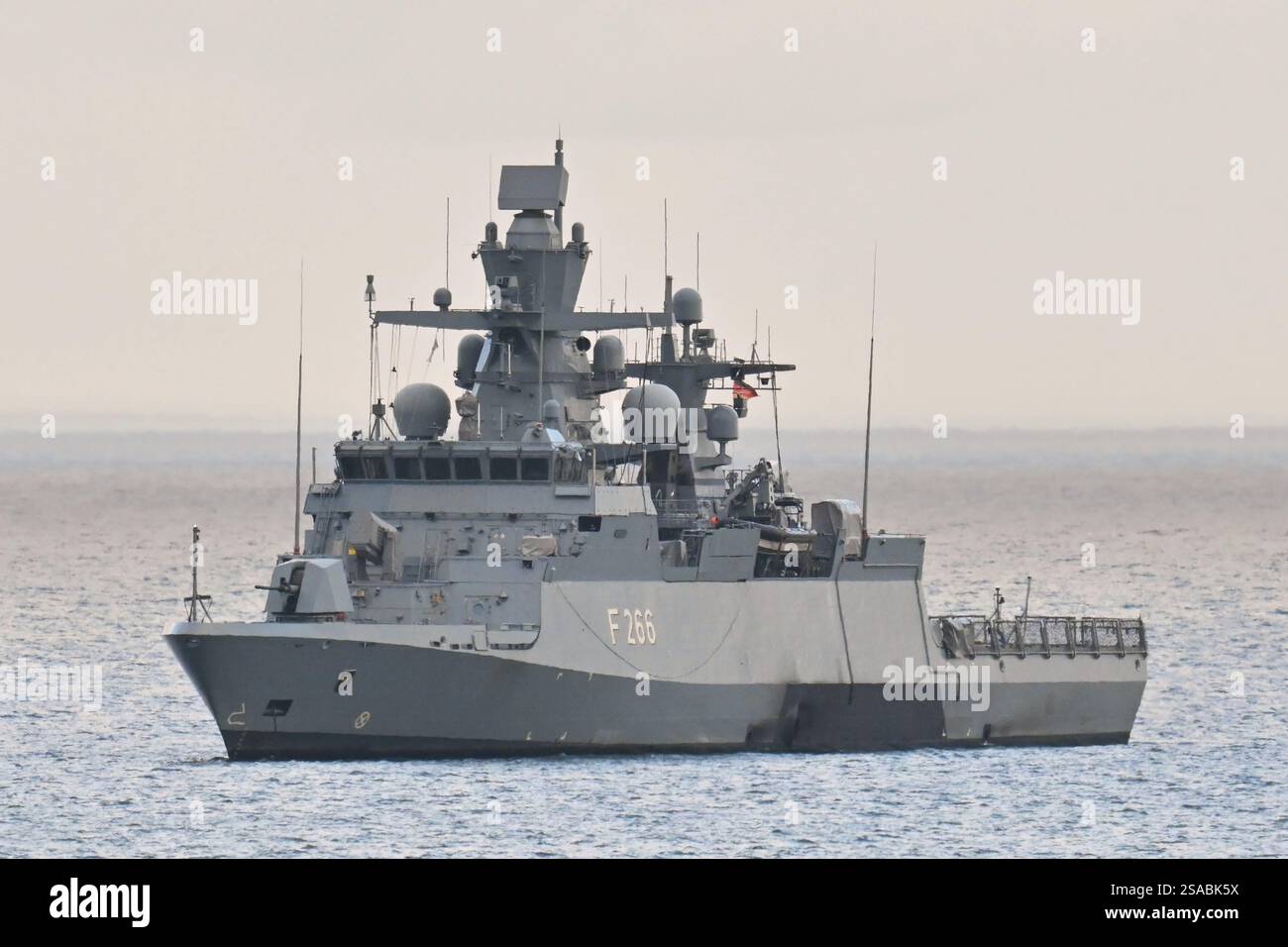 German navy's new corvette FGS F266 EMDEN performing seatrials at the ...