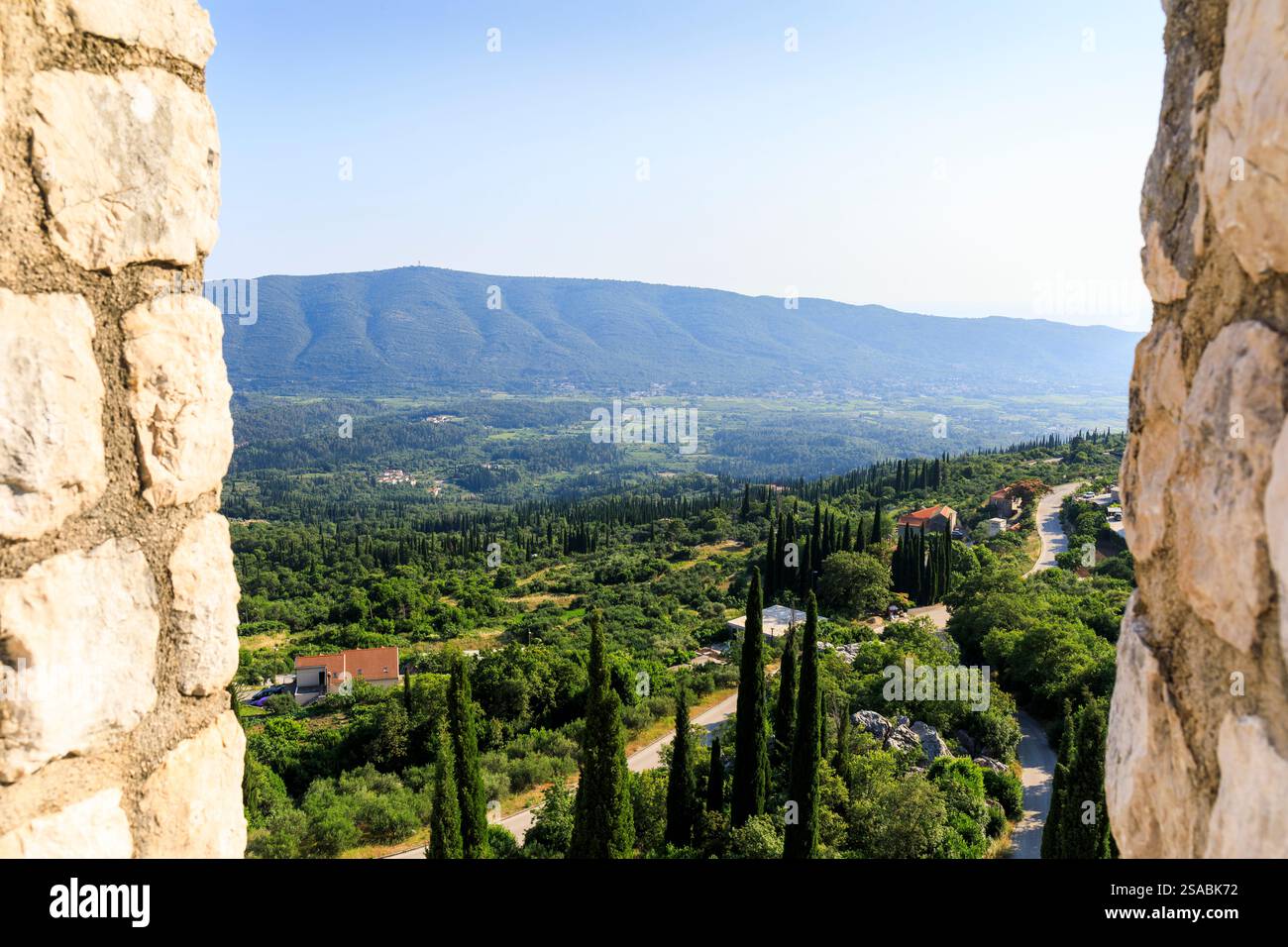 Sokol grad Fortress, Konavle Valley, Croatia Stock Photo - Alamy
