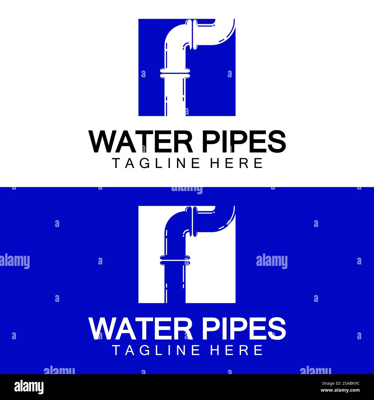 Water Pipes logo icon design template - Vector Stock Vector Image & Art ...