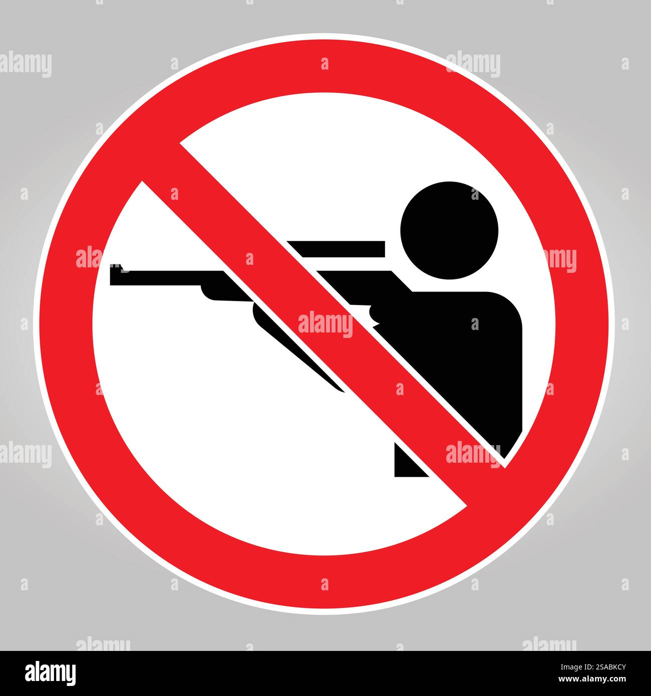 Shooting signage Stock Vector Images - Alamy