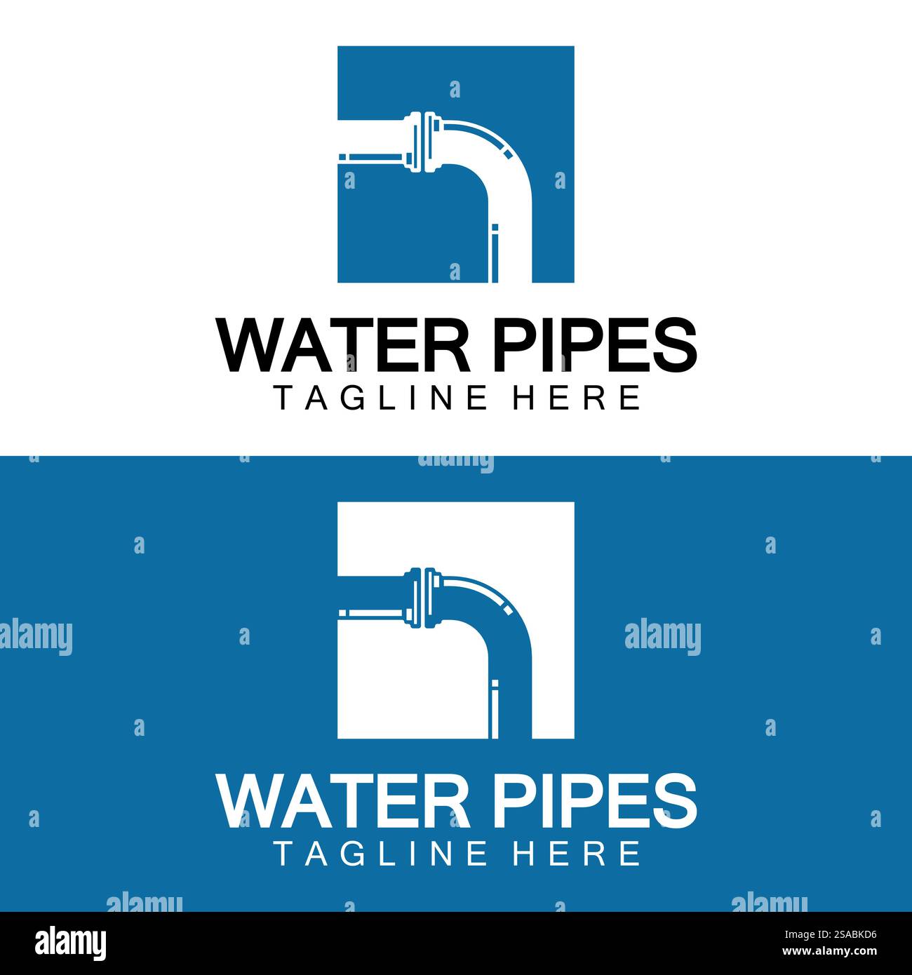 Water Pipes logo icon design template - Vector Stock Vector Image & Art ...