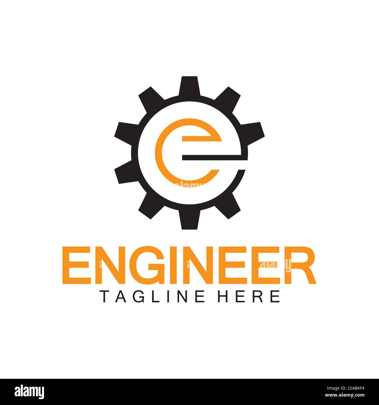 Engineer Logo Design, Letter E Gear Logo, Engineer logo with letter E ...