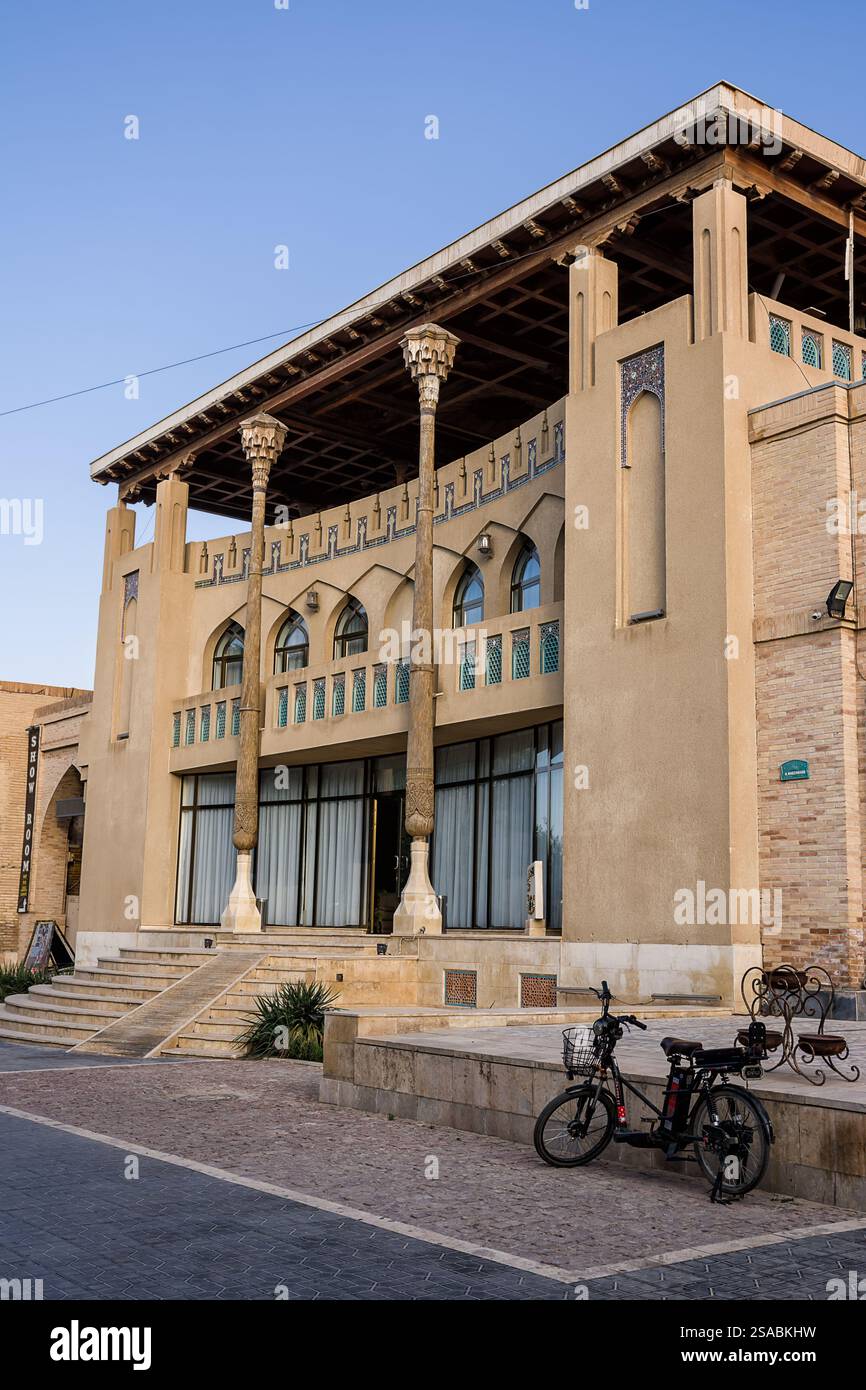 Bukhara, Uzbekistan - 08 July 2024: Exterior of a typical Bukhara ...