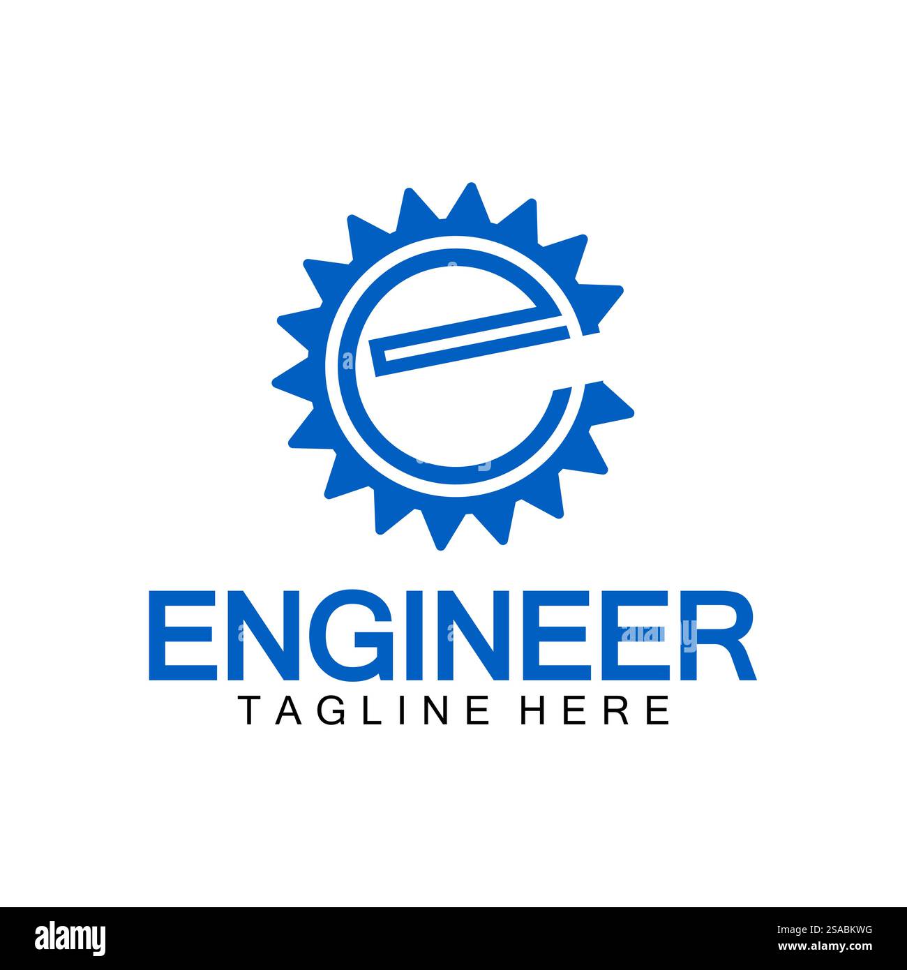 Engineer Logo Design, Letter E Gear Logo, Engineer logo with letter E ...