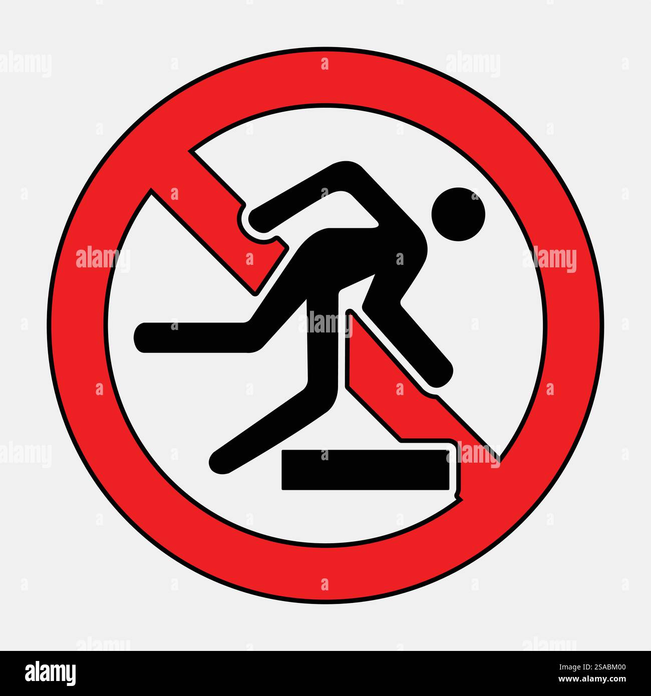 A clear warning sign indicating a slipping hazard, emphasizing safety ...