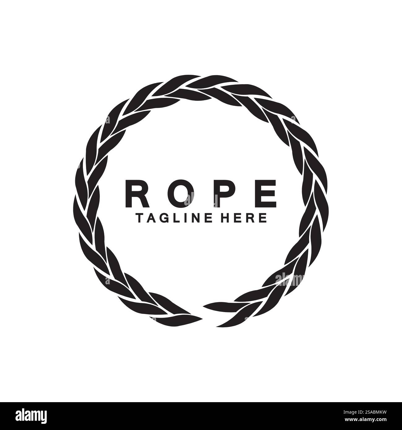 Round circle rope icon symbol Vector isolated on white background Stock ...