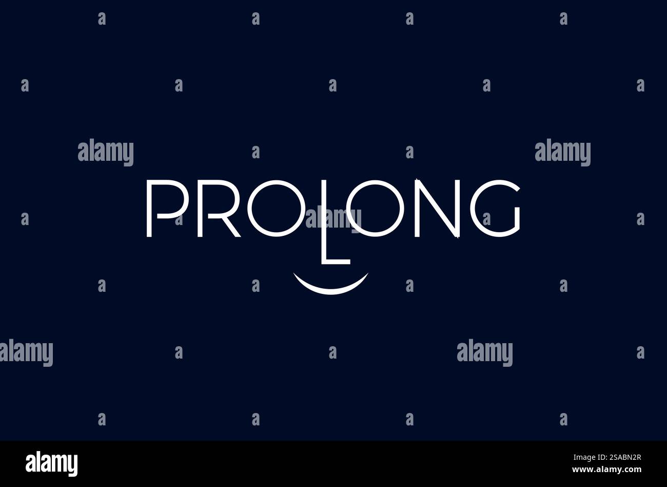 Prolong logo, Wordmark logo, creative human face logo. smiley face ...