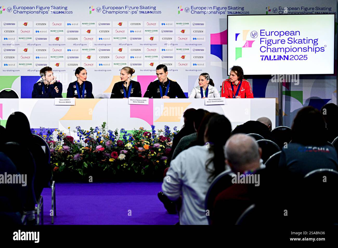 L-R, Sara CONTI & Niccolo MACII (ITA), Minerva Fabienne HASE & Nikita ...