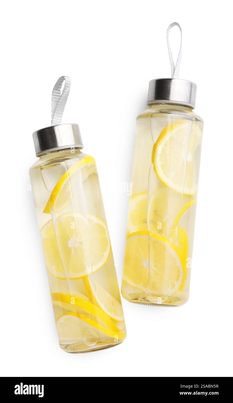 Lemonade in bottles Cut Out Stock Images & Pictures - Alamy