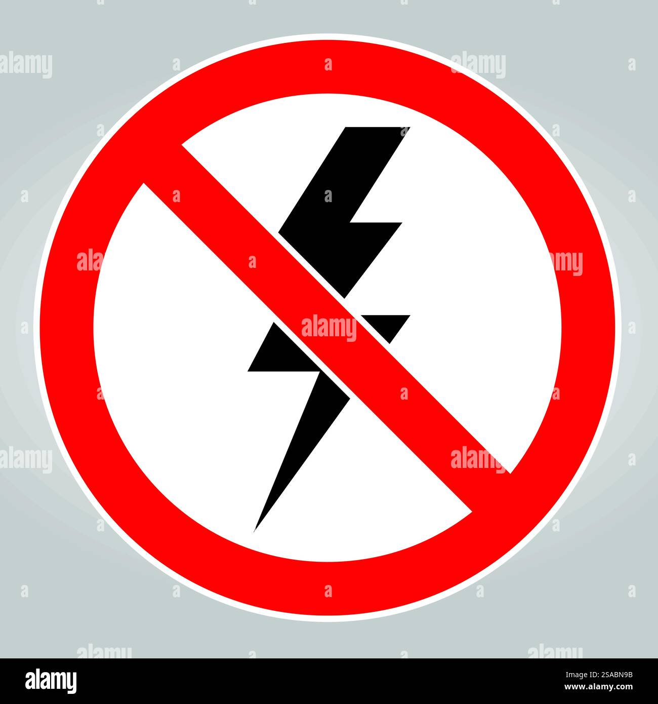 This image features a no electric shock warning symbol, emphasizing ...