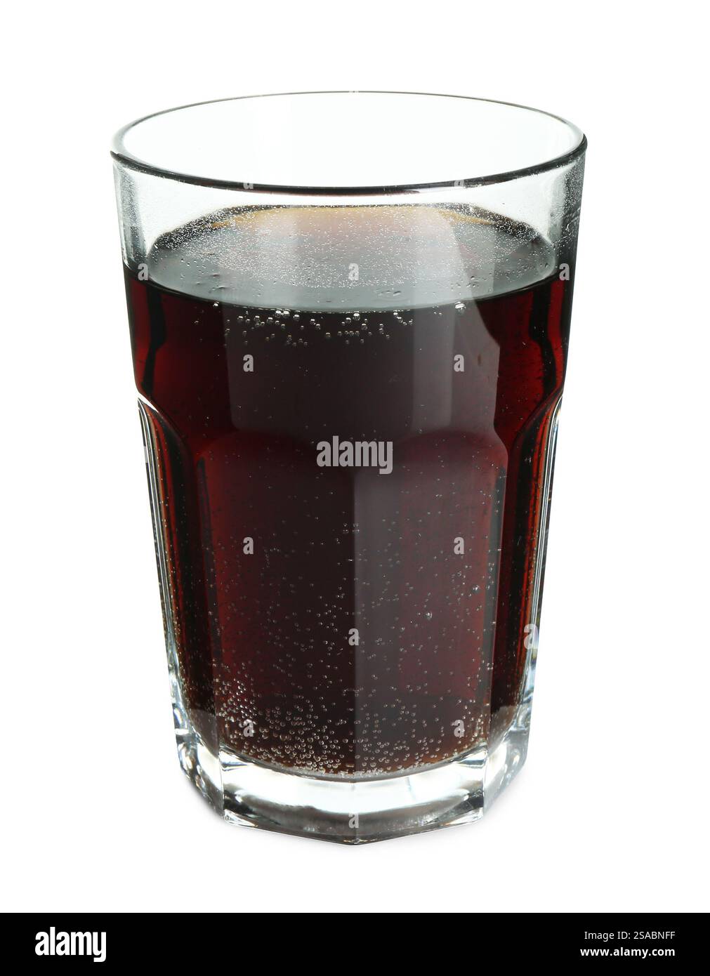 Glass of refreshing sweet soda water isolated on white Stock Photo - Alamy