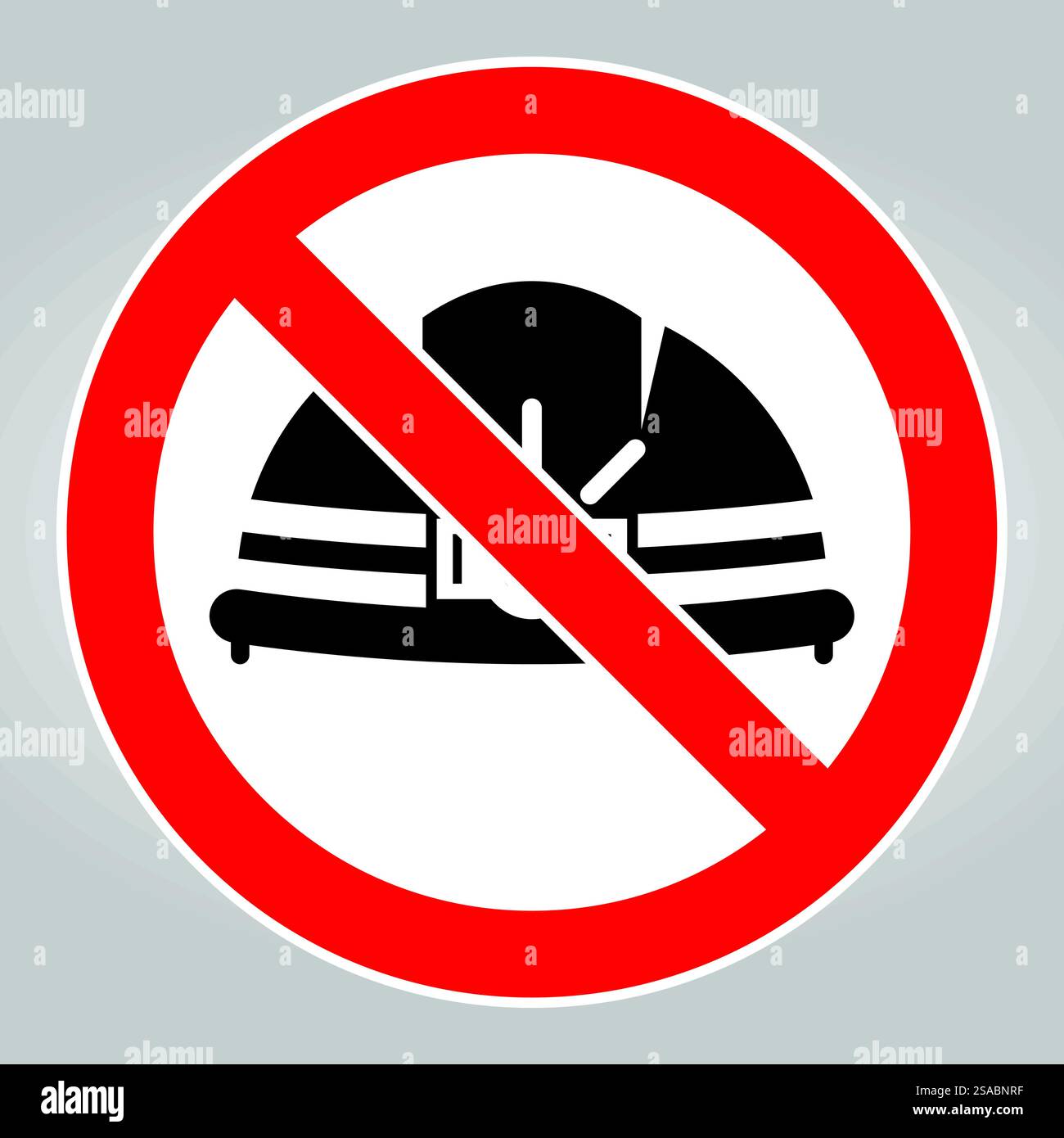 This image shows a no entry sign for safety gear in workplaces ...