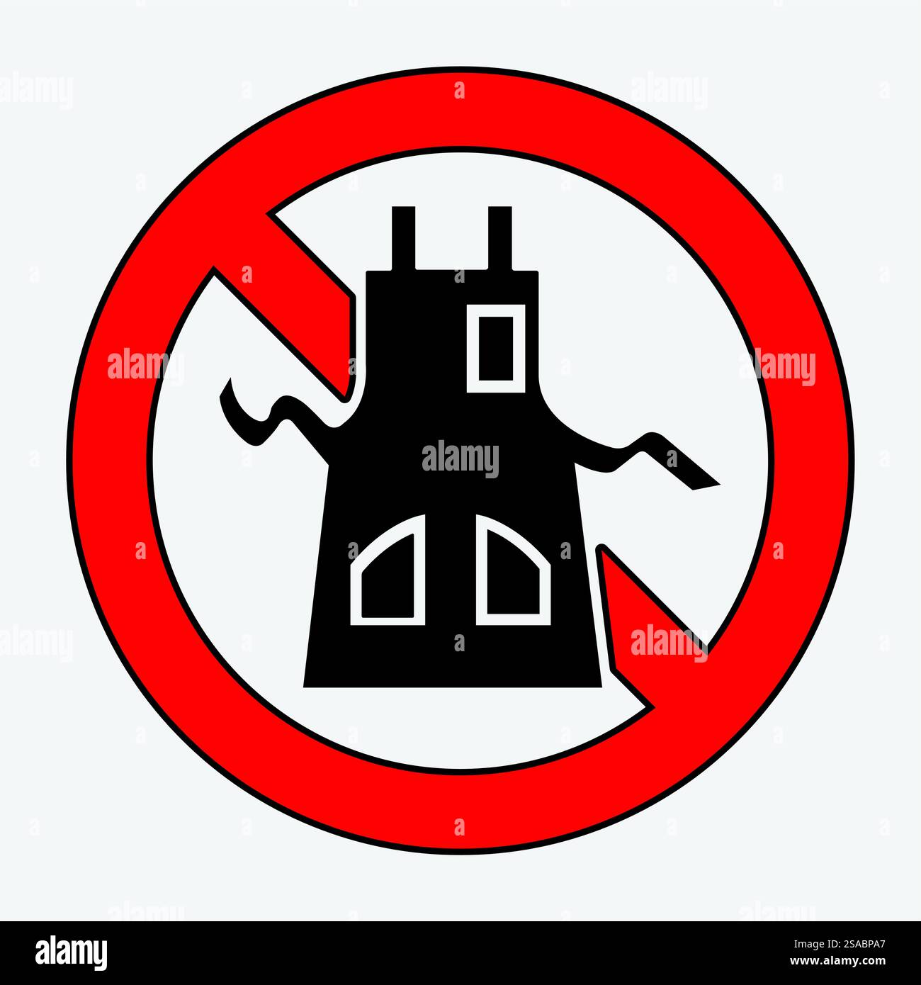 A clear no gasoline symbol featuring a red circle and graphic design ...