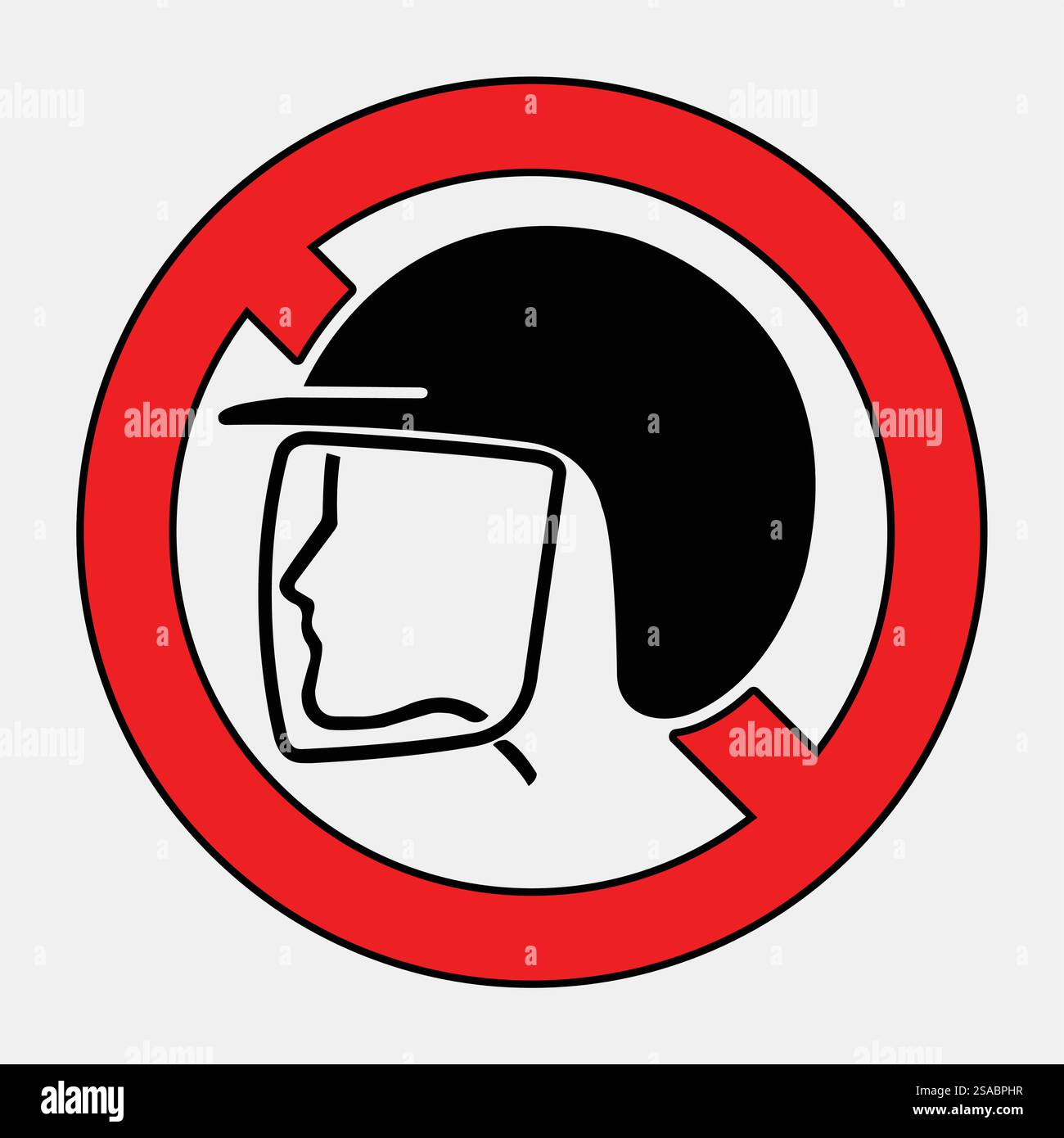 This graphic features a warning sign indicating the prohibition of ...