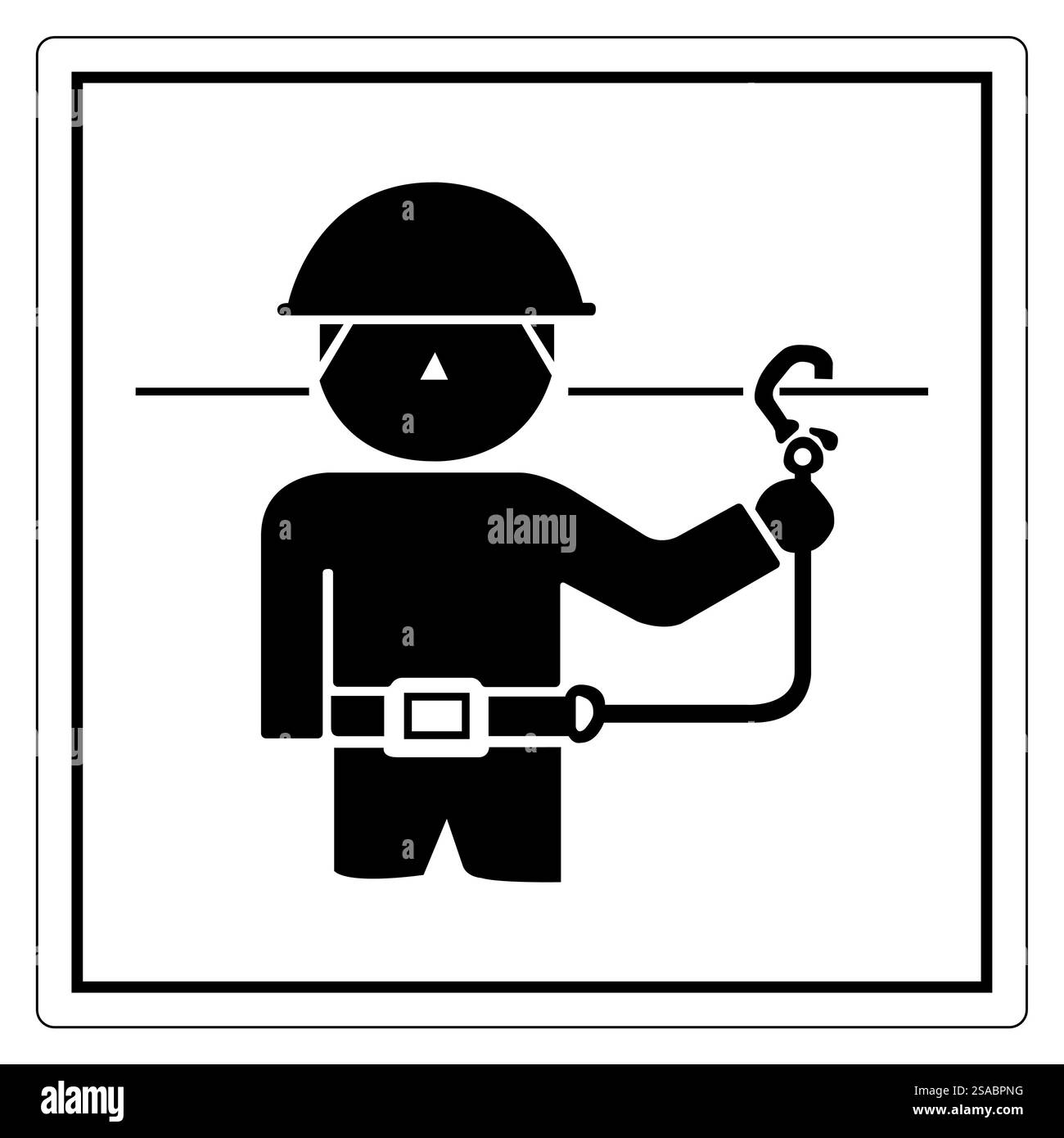 Construction worker in safety Black and White Stock Photos & Images - Alamy