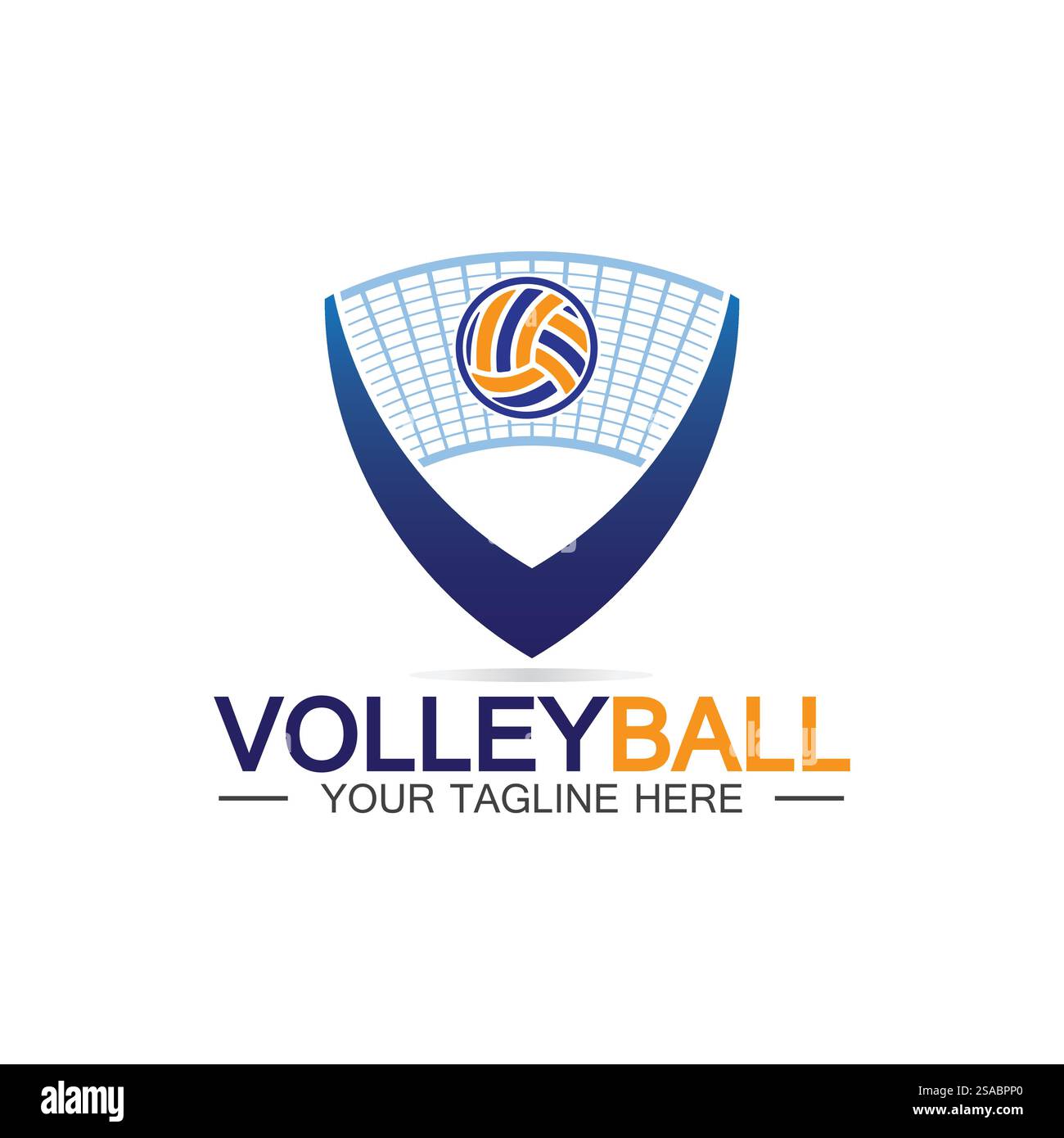 Volleyball logo icon design vector template, Modern design, isolated on ...