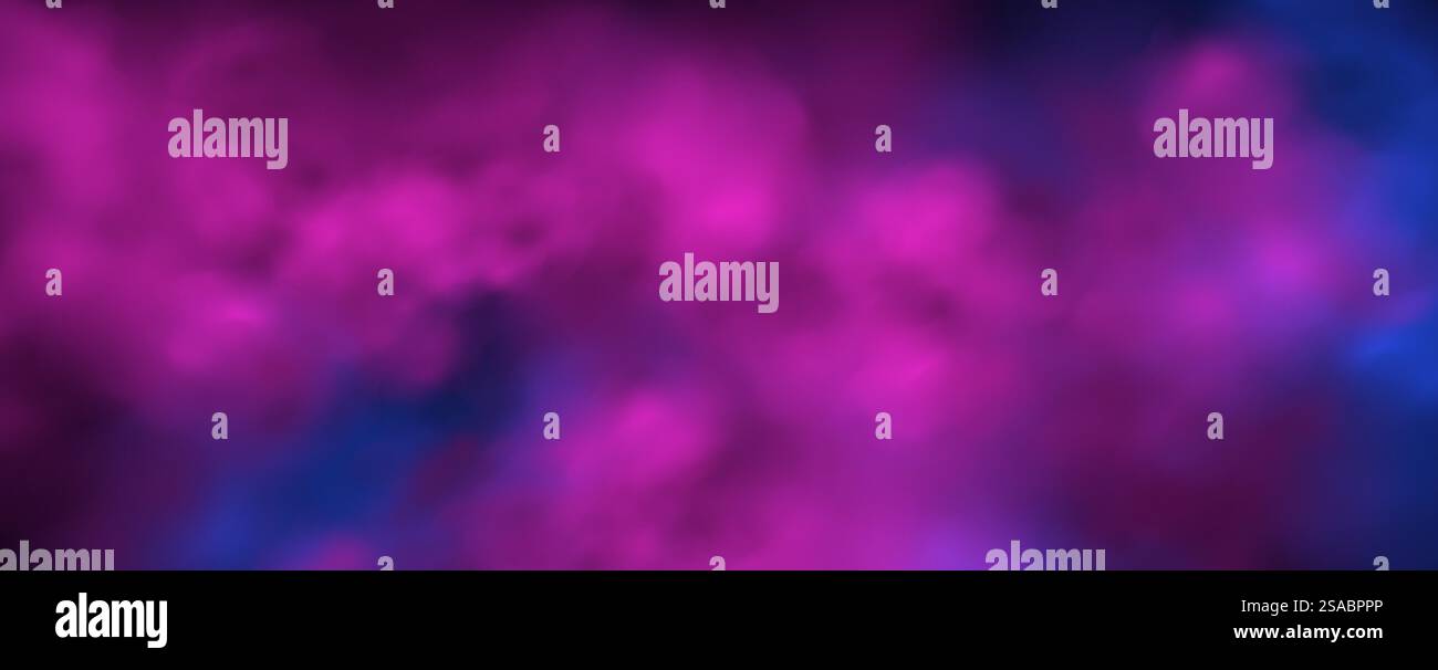 Magic cigarette vapor.Atmospheric neon purple clouds.Magical fantasy ...