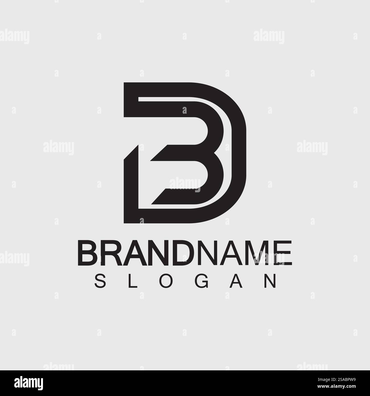 Db minimal logo Stock Vector Images - Alamy
