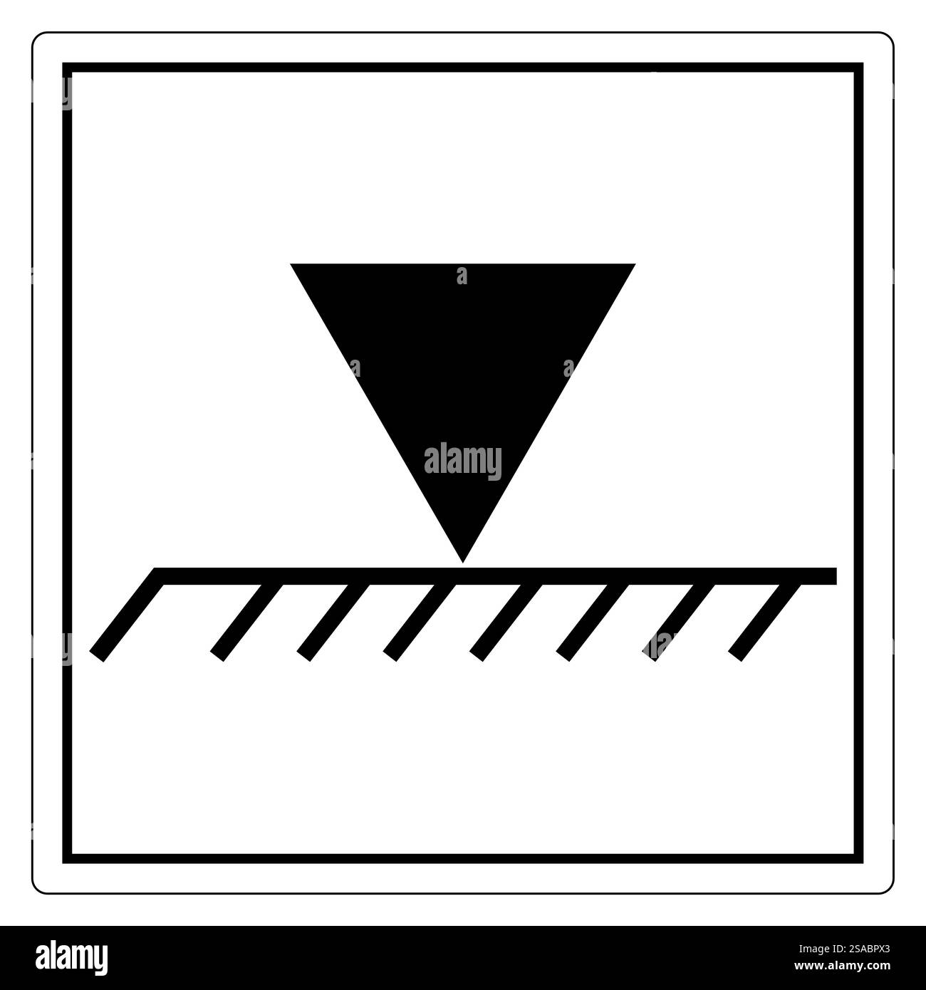 This image features a safety warning symbol indicating caution during ...