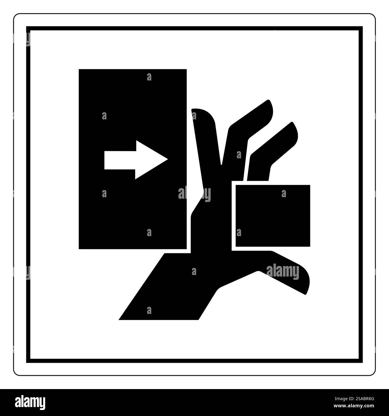 Hand Gesture Symbol for Directional Movement Stock Vector Image & Art ...